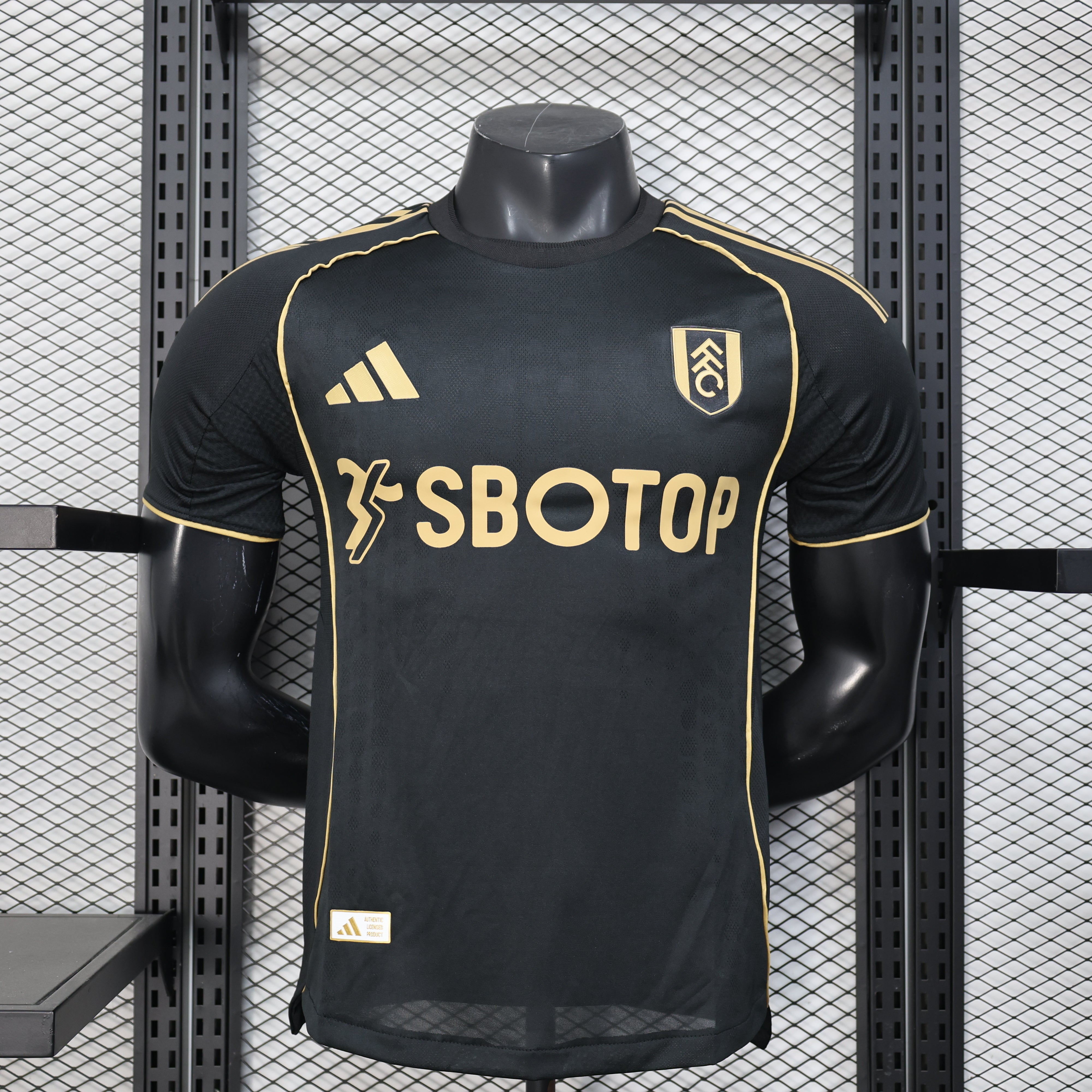 Shop Fulham 2025-26 Third Kit – Black & Gold Statement Jersey – Kit Legacy